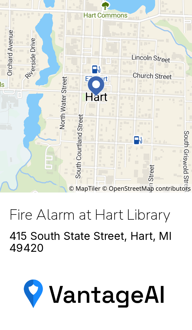 Fire Alarm at Hart Library | Incident | VantageAI